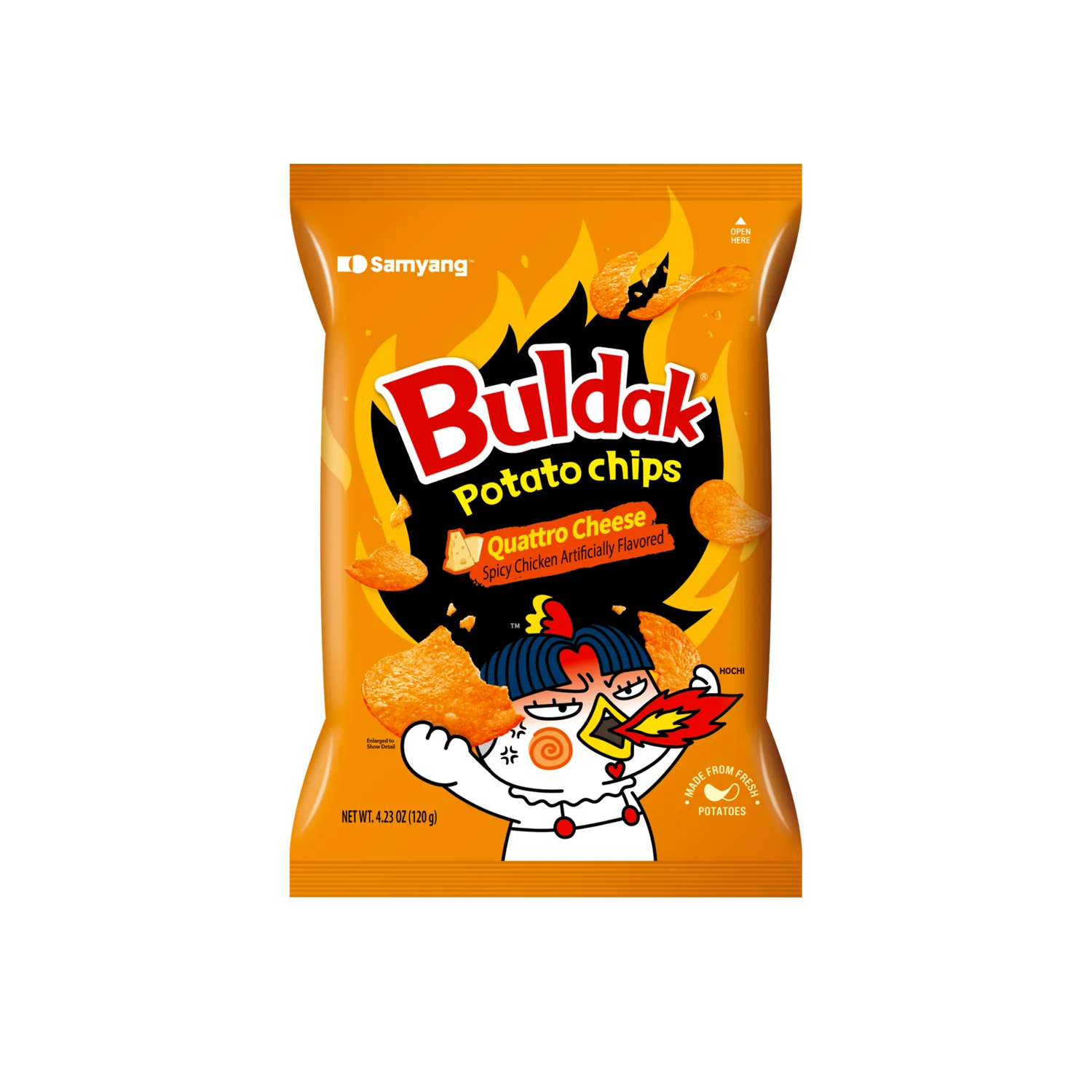 Samyang Buldak Quattro Cheese Potato Chips – Showcase USA - Home Of The ...
