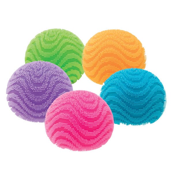 Nee Doh Fuzz Ball Wonder Waves Textured Squishy Fidget Stress Ball (1p ...